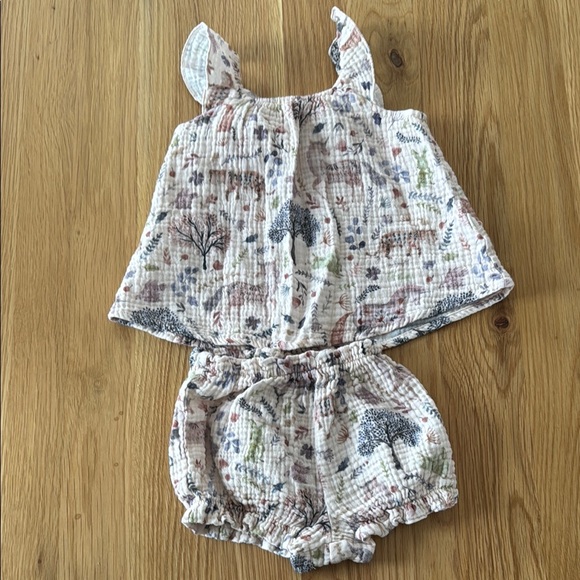 Elegant Baby | Matching Sets | White And Pink Floral Matching Set With ...